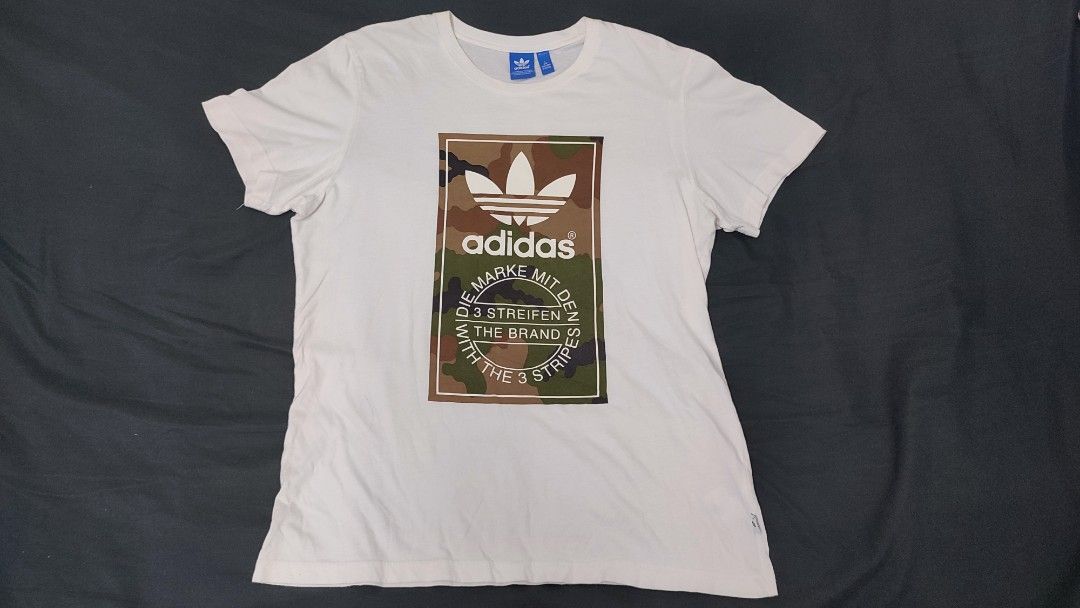ADIDAS BOX LOGO CAMO TEE, Men's Fashion, Tops & Sets, Tshirts & Polo ...