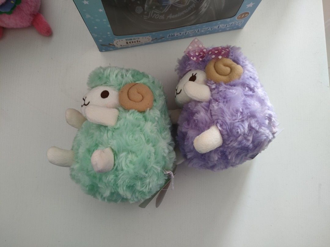 AMUSE Girly Rosy Wooly Sheep Small Plush - Purple, Hobbies & Toys, Toys ...