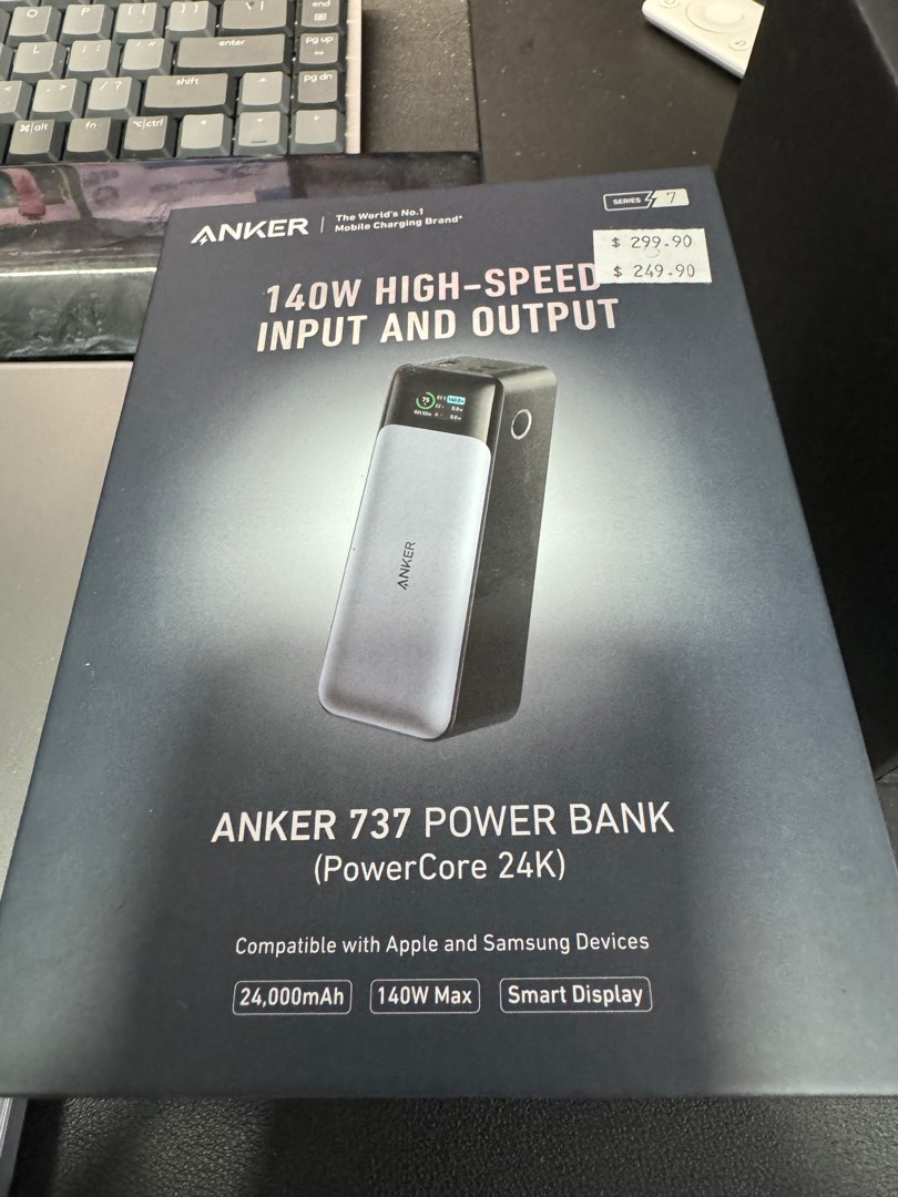 Anker 737 Power Bank (PowerCore 24K), Mobile Phones & Gadgets, Mobile & Gadget Accessories ...