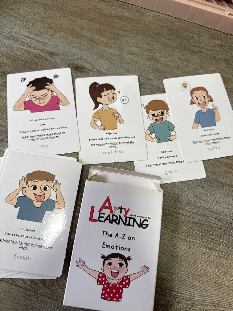 Arty Learning A-Z Flash cards, Hobbies & Toys, Toys & Games on Carousell