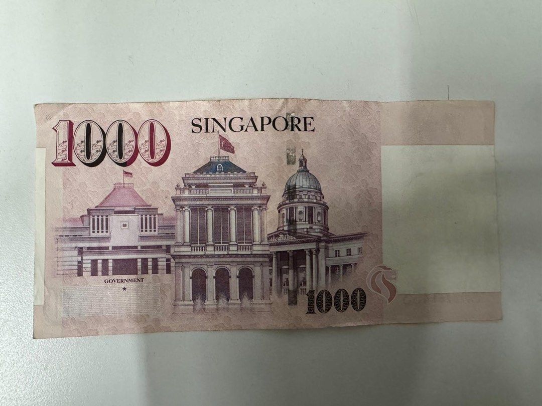 Authentic SGD $1000 note, Hobbies & Toys, Memorabilia & Collectibles ...