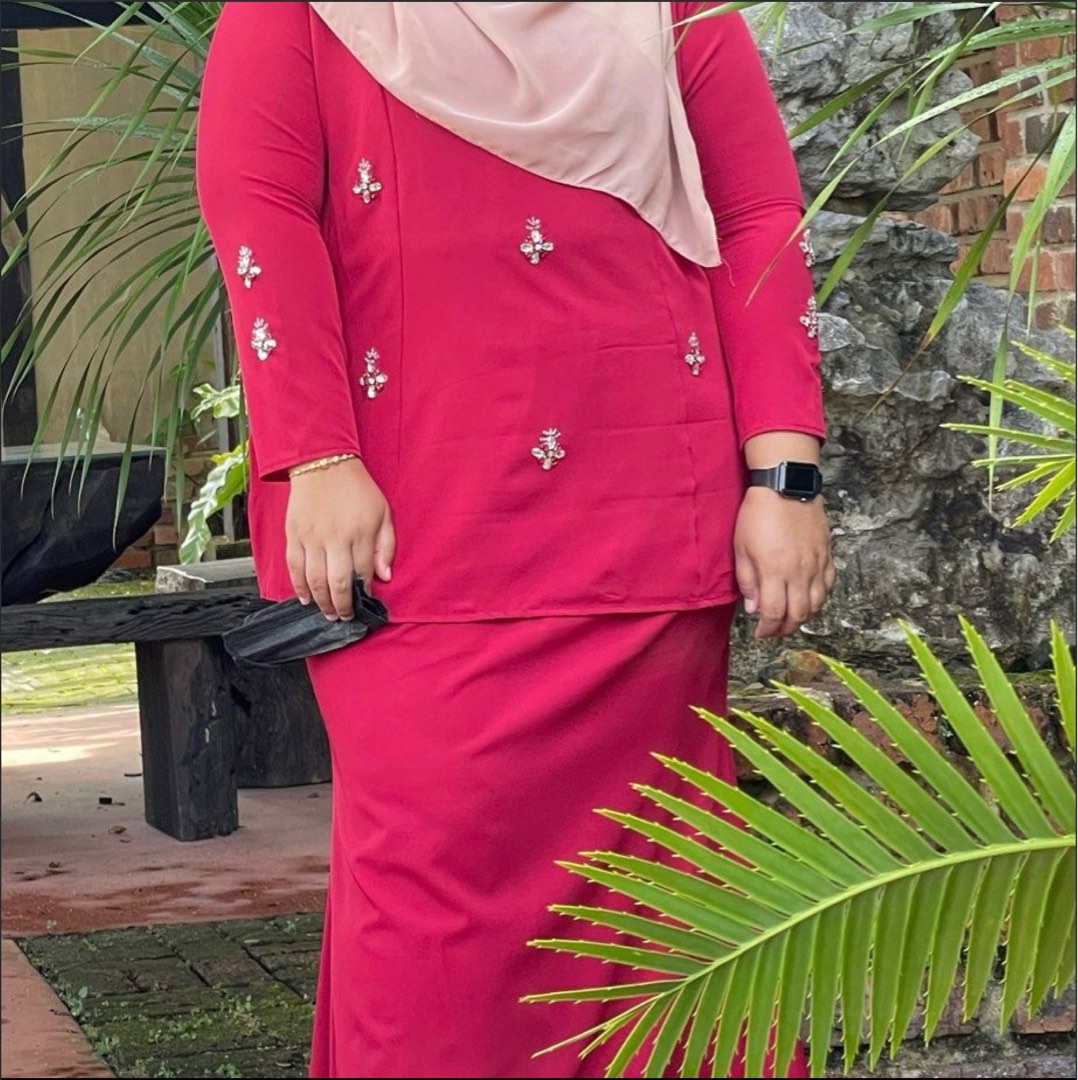 Baju Kurung Plus Size p, Women's Fashion, Muslimah Fashion, Baju Kurung ...