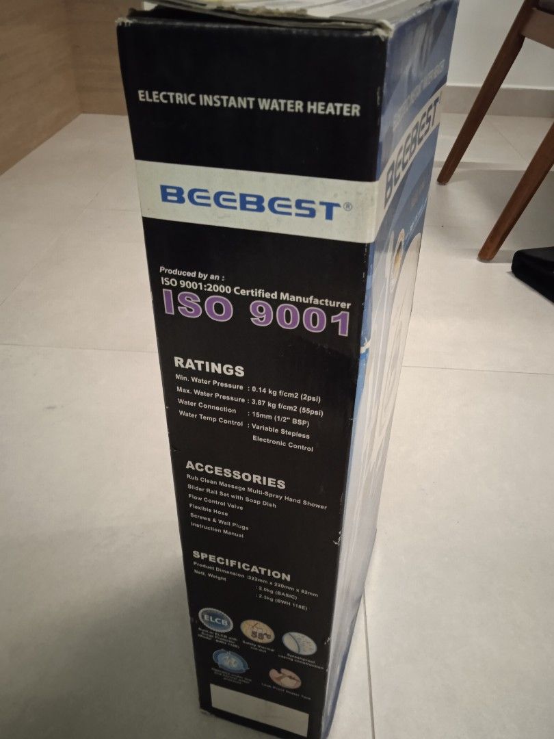 BEEBEST Instant Water Heater, Furniture & Home Living, Bathroom & Kitchen Fixtures on Carousell
