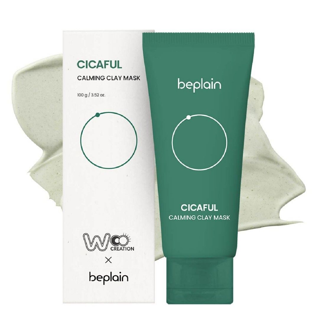 BEPLAIN Cicaful Calming Clay Mask 100g, Beauty & Personal Care, Face ...