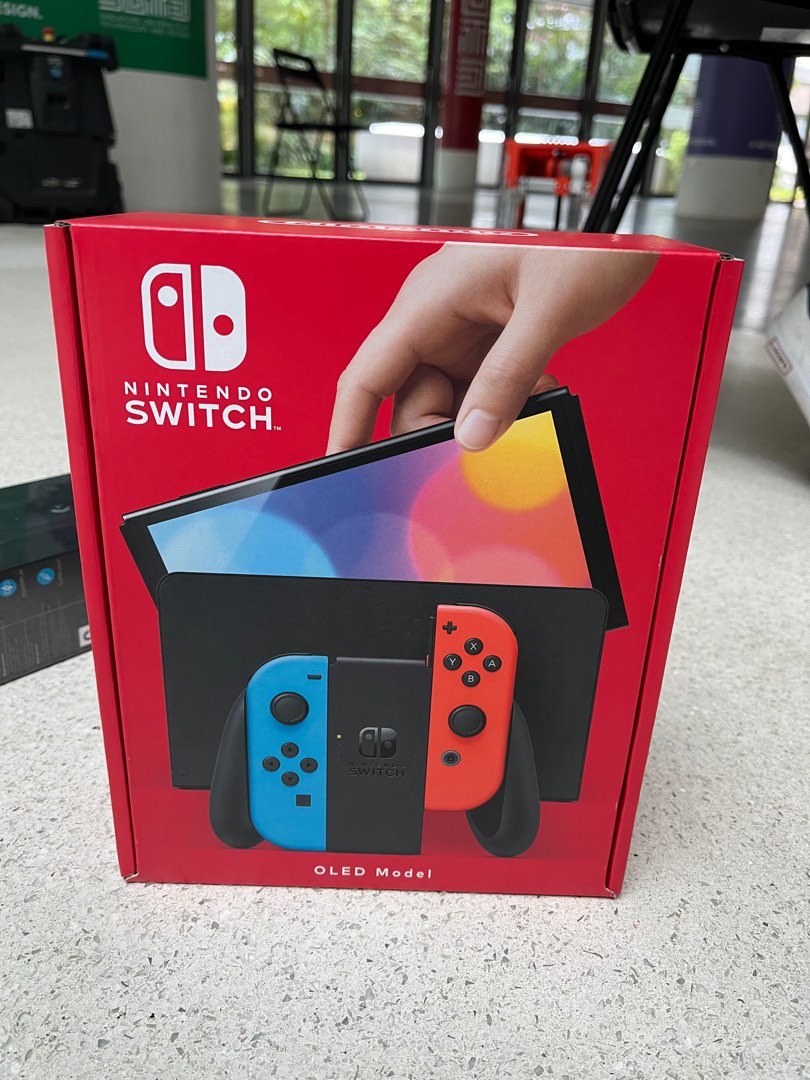 BNIB Nintendo Switch OLED Black, Video Gaming, Video Game Consoles ...