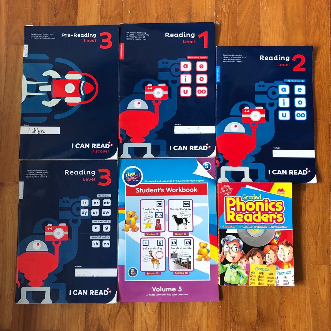 Bundle of I Can Read English literacy books teaching resource phonics ...