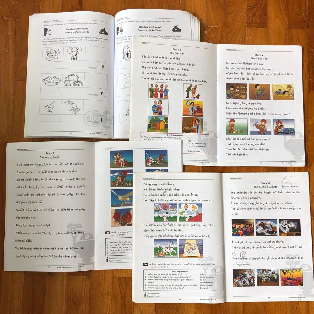 Bundle of I Can Read English literacy books teaching resource phonics ...