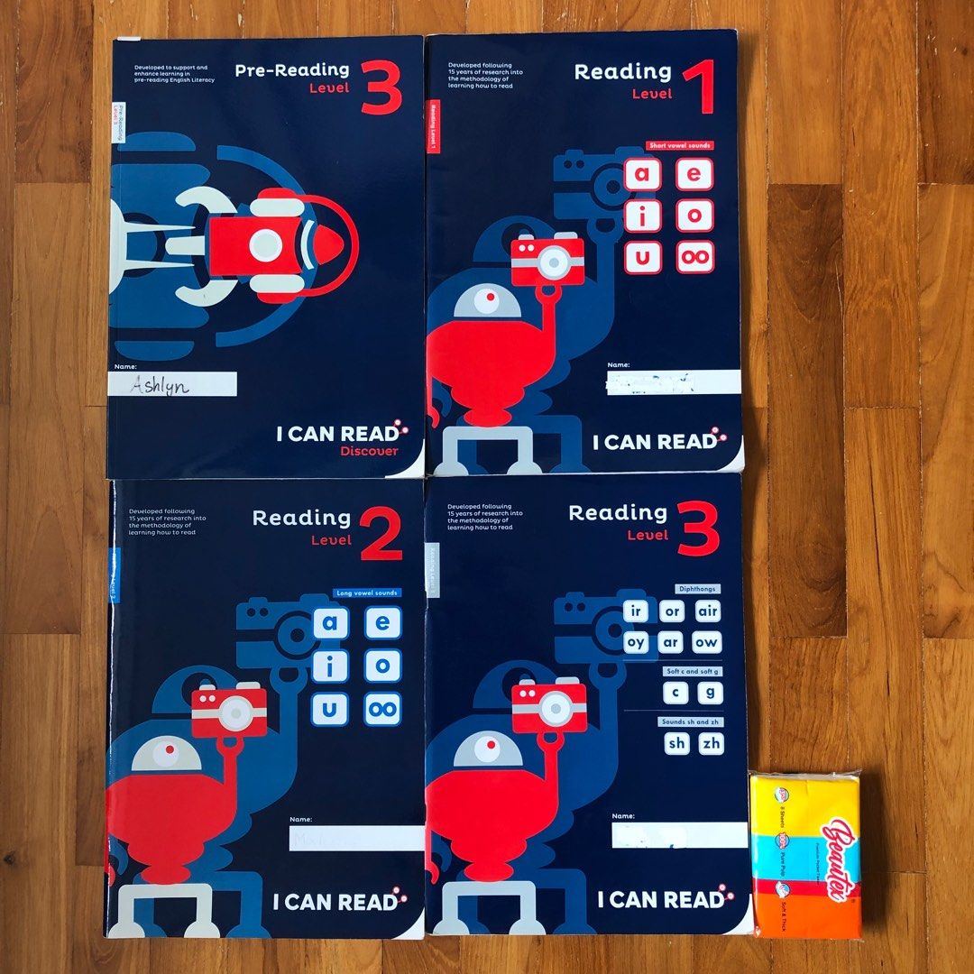 Bundle of I Can Read English literacy books teaching resource phonics ...