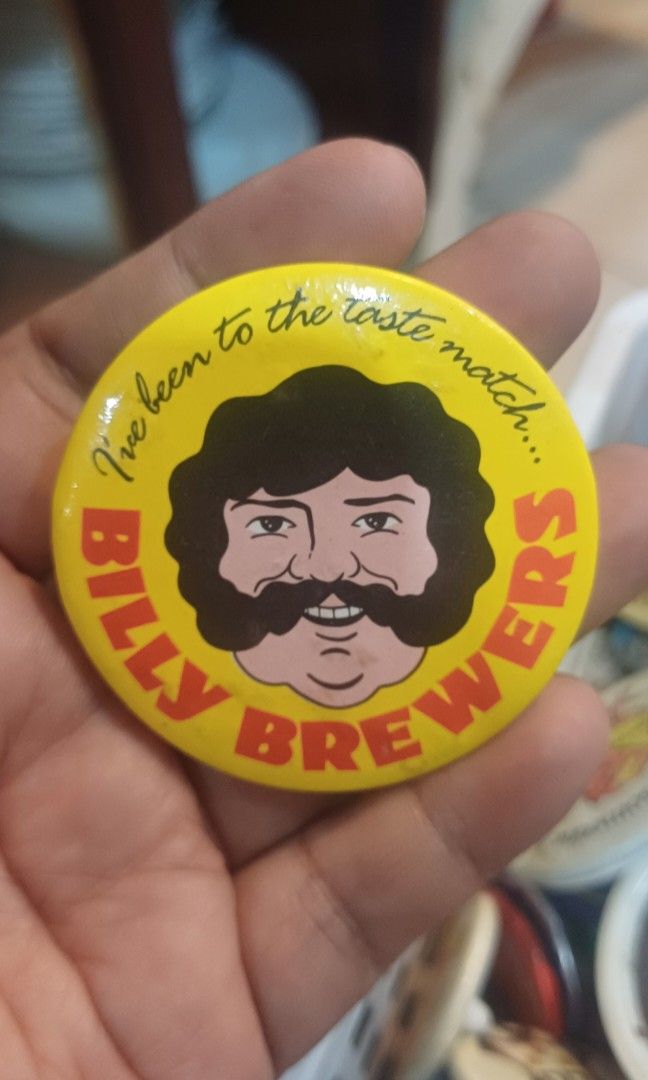 Button badge Billy Brewers, Hobbies & Toys, Collectibles & Memorabilia ...
