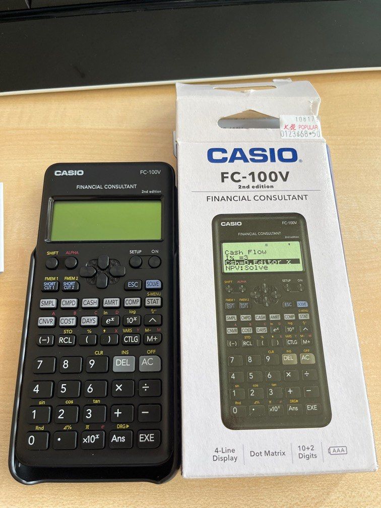 Calculator- Casio FC-100V, Hobbies & Toys, Stationery & Craft ...
