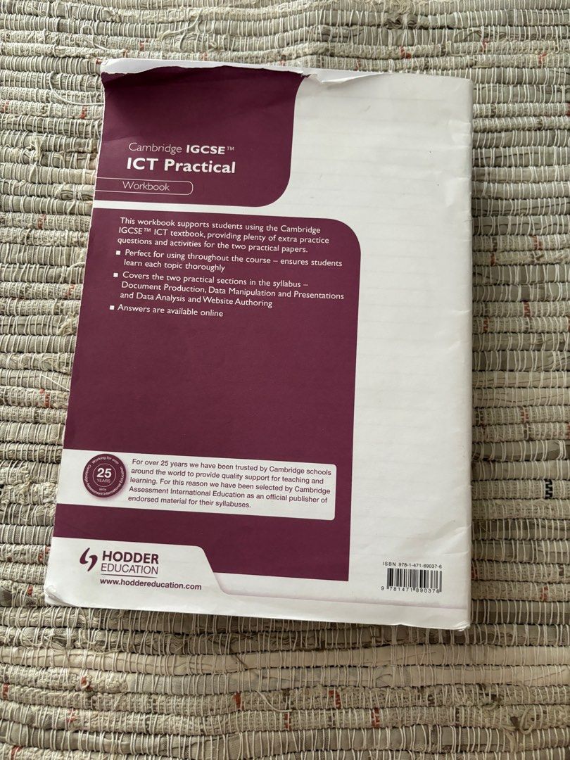 Cambridge Igcse Ict Practical Workbook Hobbies And Toys Books