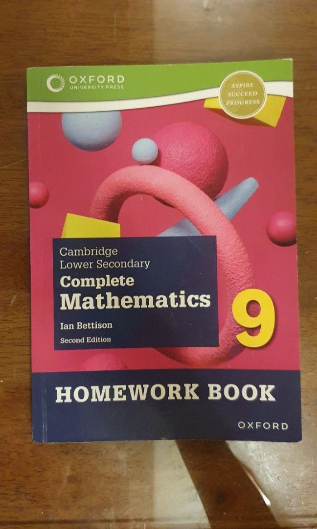 Cambridge Lower Secondary Complete Mathematics Second edition 9 Homework Book Oxford, Hobbies ...