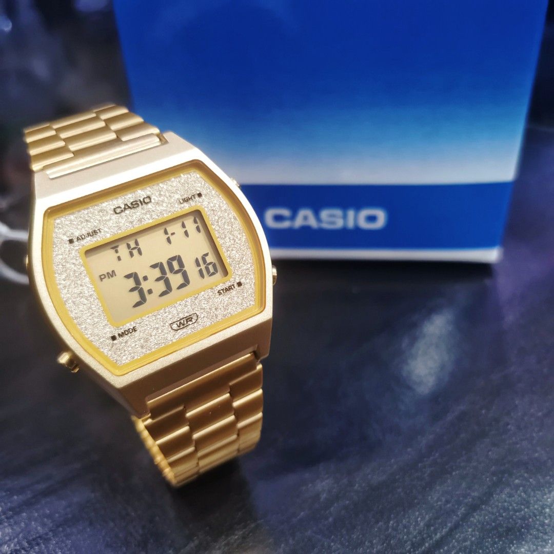 Casio Digital Square Watch Gold, Women's Fashion, Watches & Accessories ...