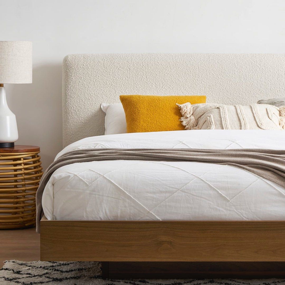 Castlery Joseph Bed - Boucle (King), Furniture & Home Living, Furniture ...