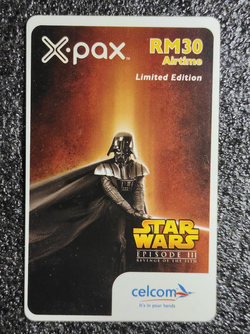 Celcom X.pax RM30 Limited Edition Prepaid Used Reload Card, Hobbies ...