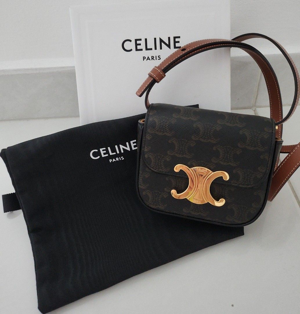 Celine Mini Triomphe, Luxury, Bags & Wallets on Carousell