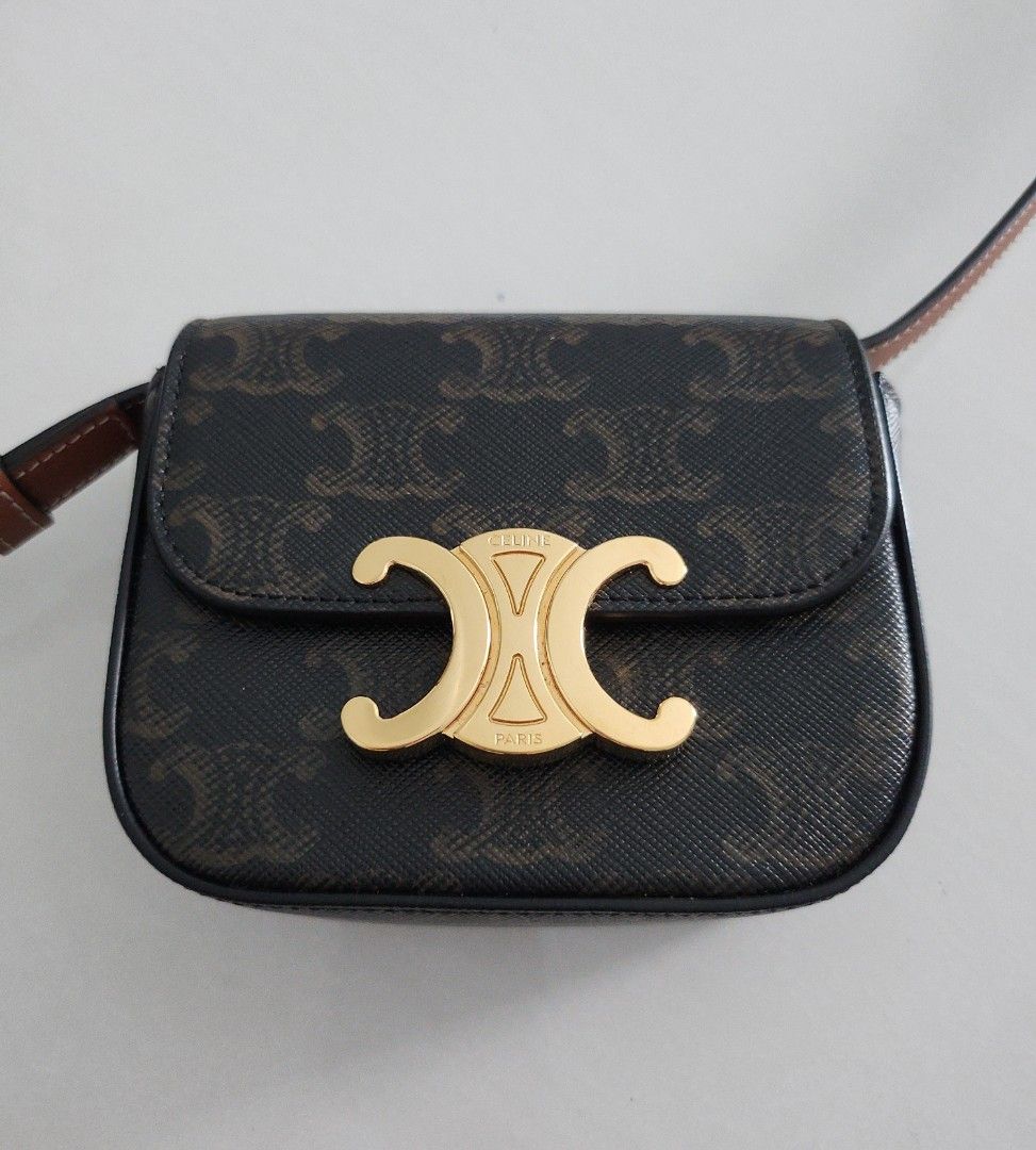 Celine Mini Triomphe, Luxury, Bags & Wallets on Carousell