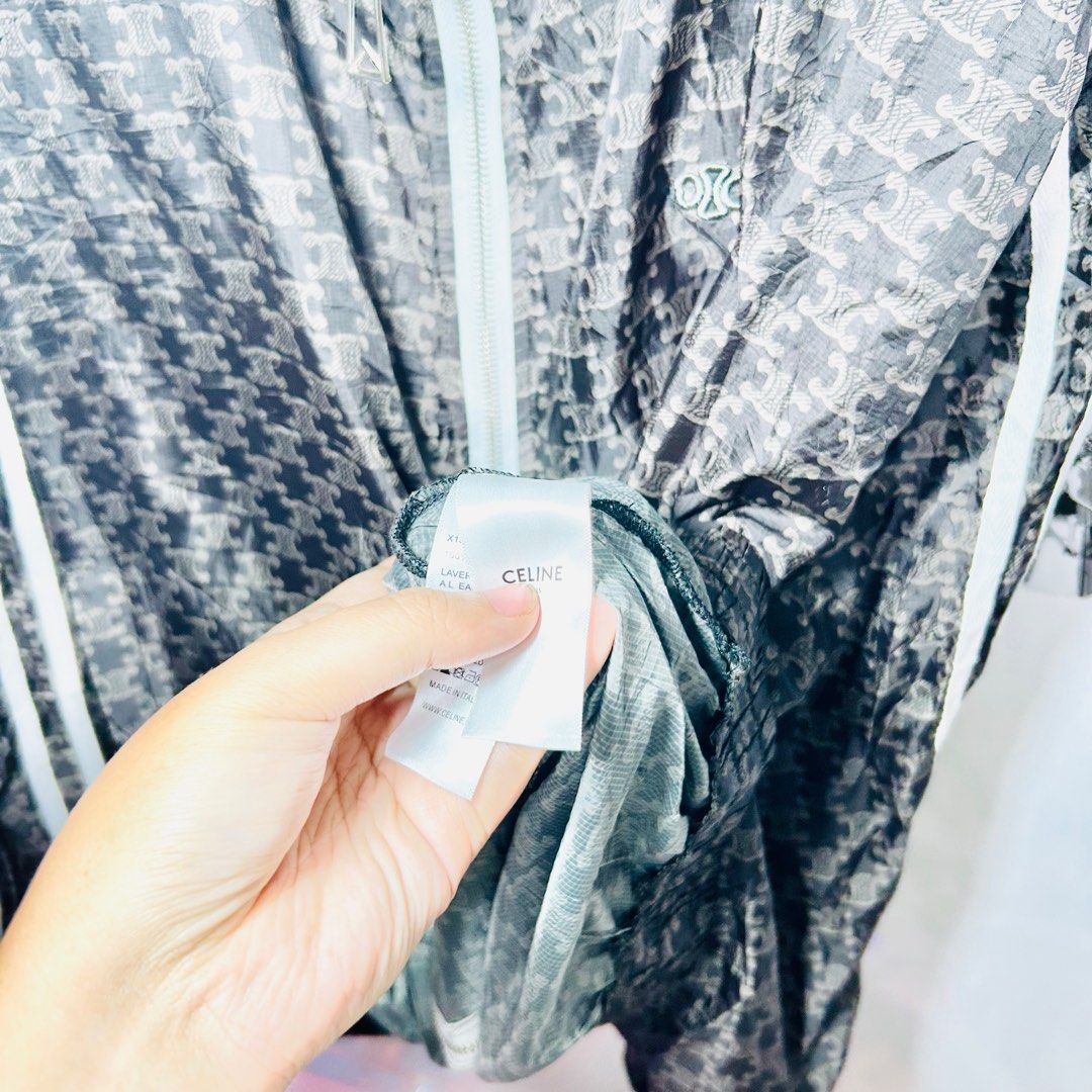 Celine windbreaker mono jacket, Luxury, Apparel on Carousell