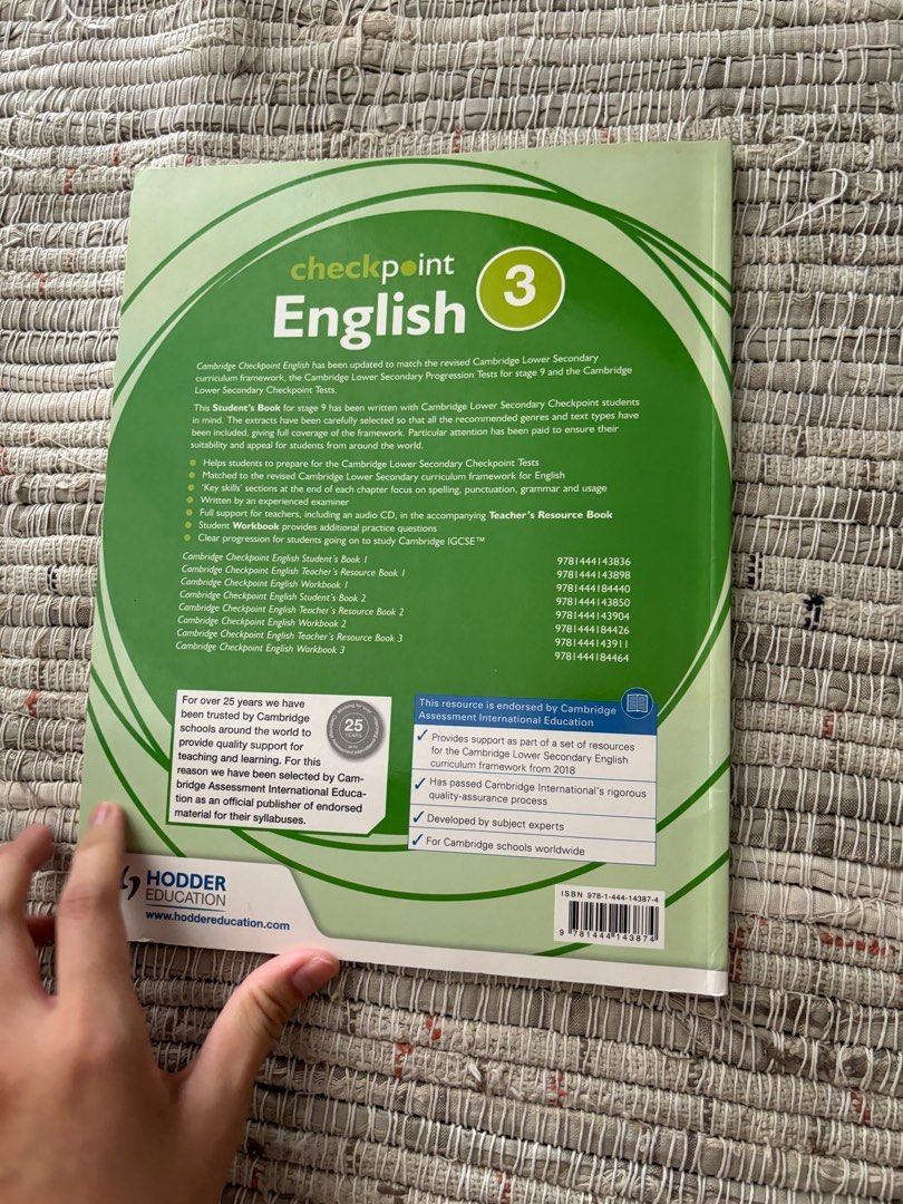 Checkpoint English 3 Textbook, Hobbies & Toys, Books & Magazines ...