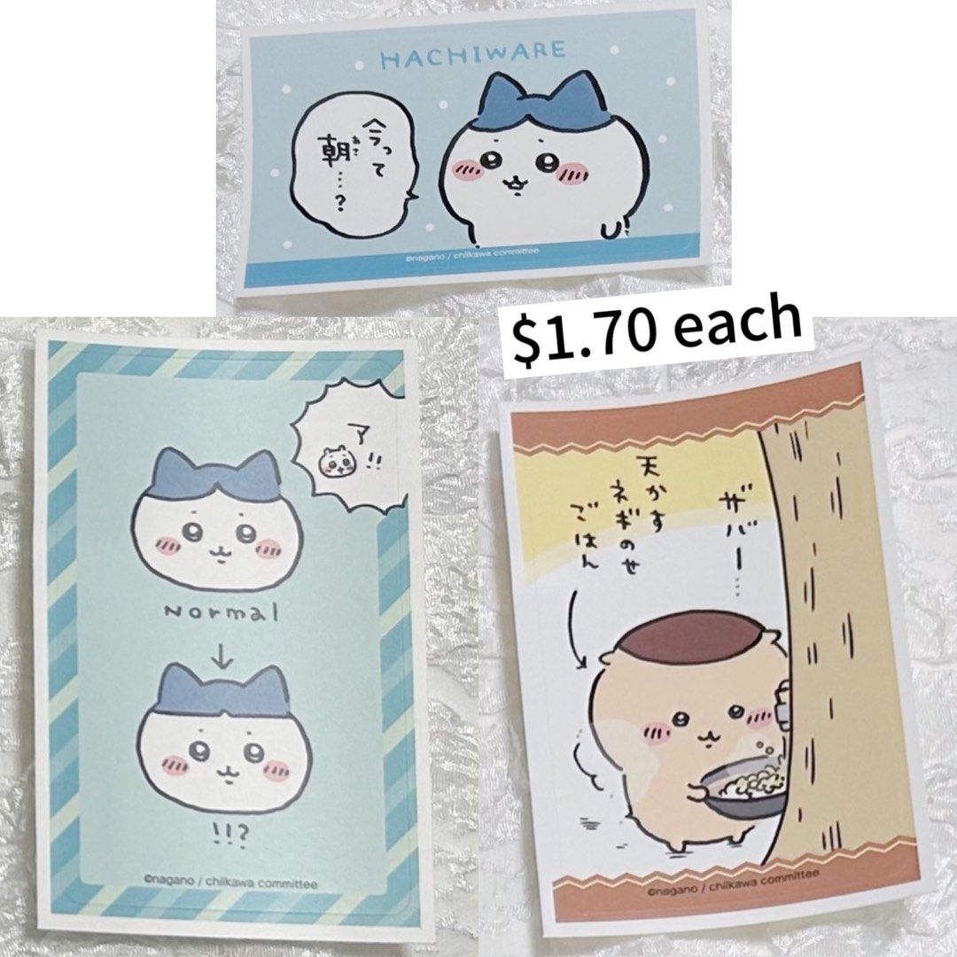 Chiikawa stickers, Hobbies & Toys, Memorabilia & Collectibles, J-pop on ...