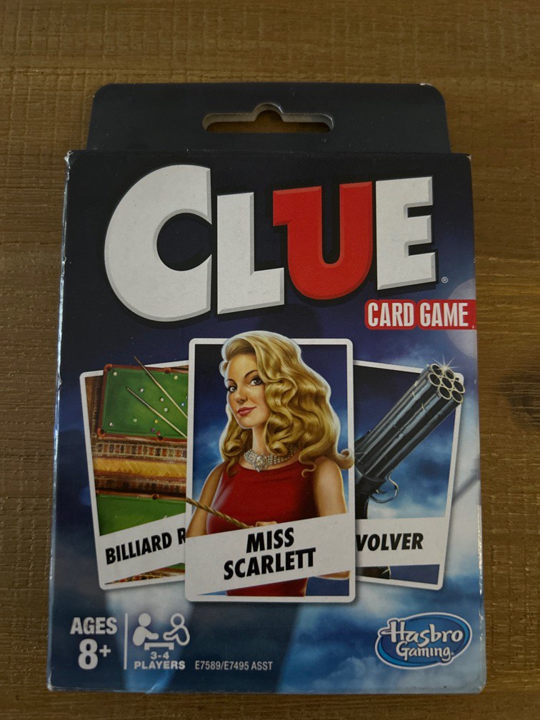 Clue Card Game, Hobbies & Toys, Toys & Games on Carousell