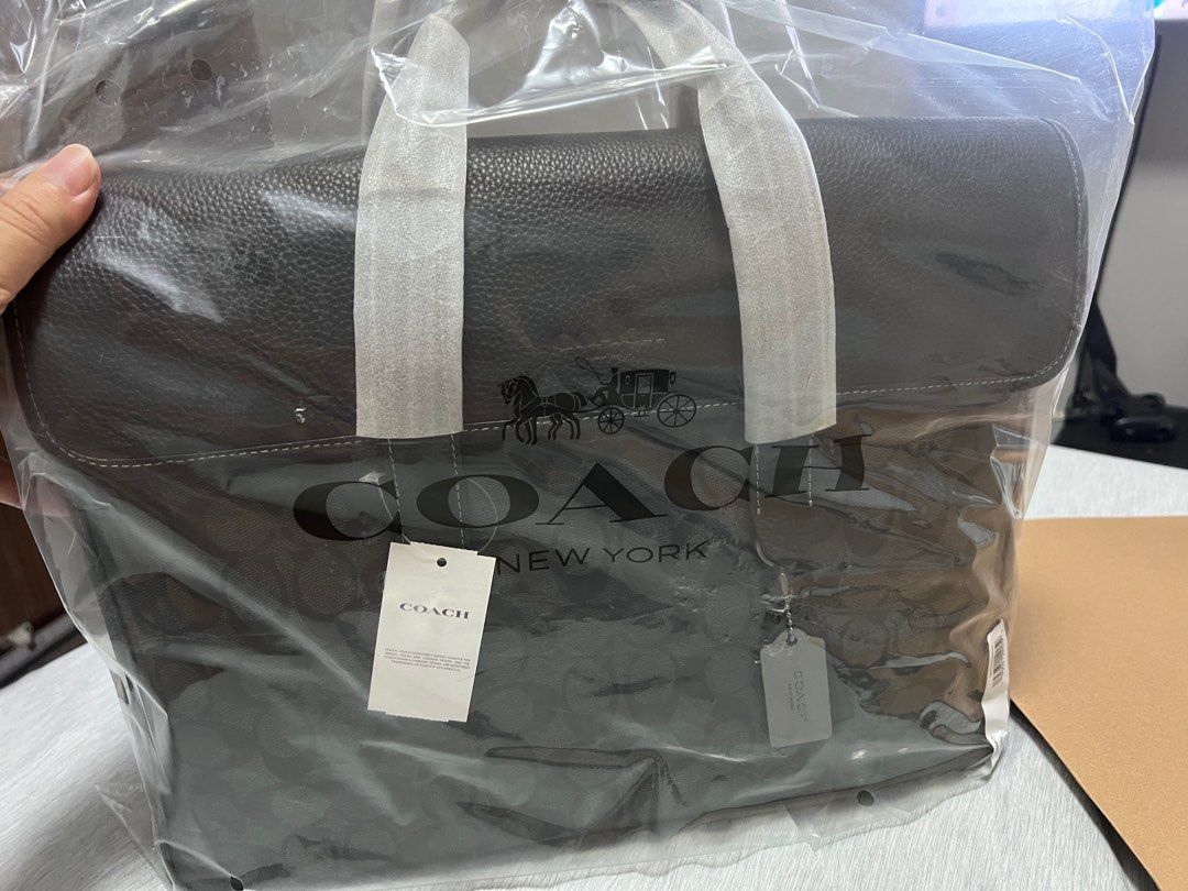 Coach Sullivan sig brief, Men's Fashion, Bags, Briefcases on Carousell