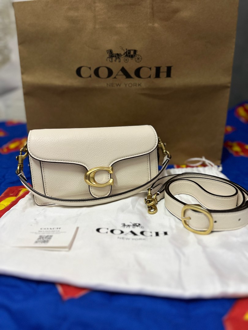 Coach Tabby 20 in Chalk White, Luxury, Bags & Wallets on Carousell