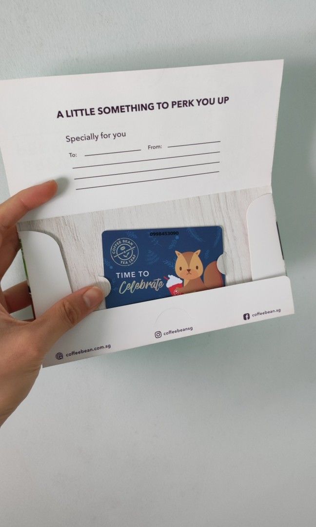 Coffee Bean $20 Gift Card, Tickets & Vouchers, Vouchers on Carousell