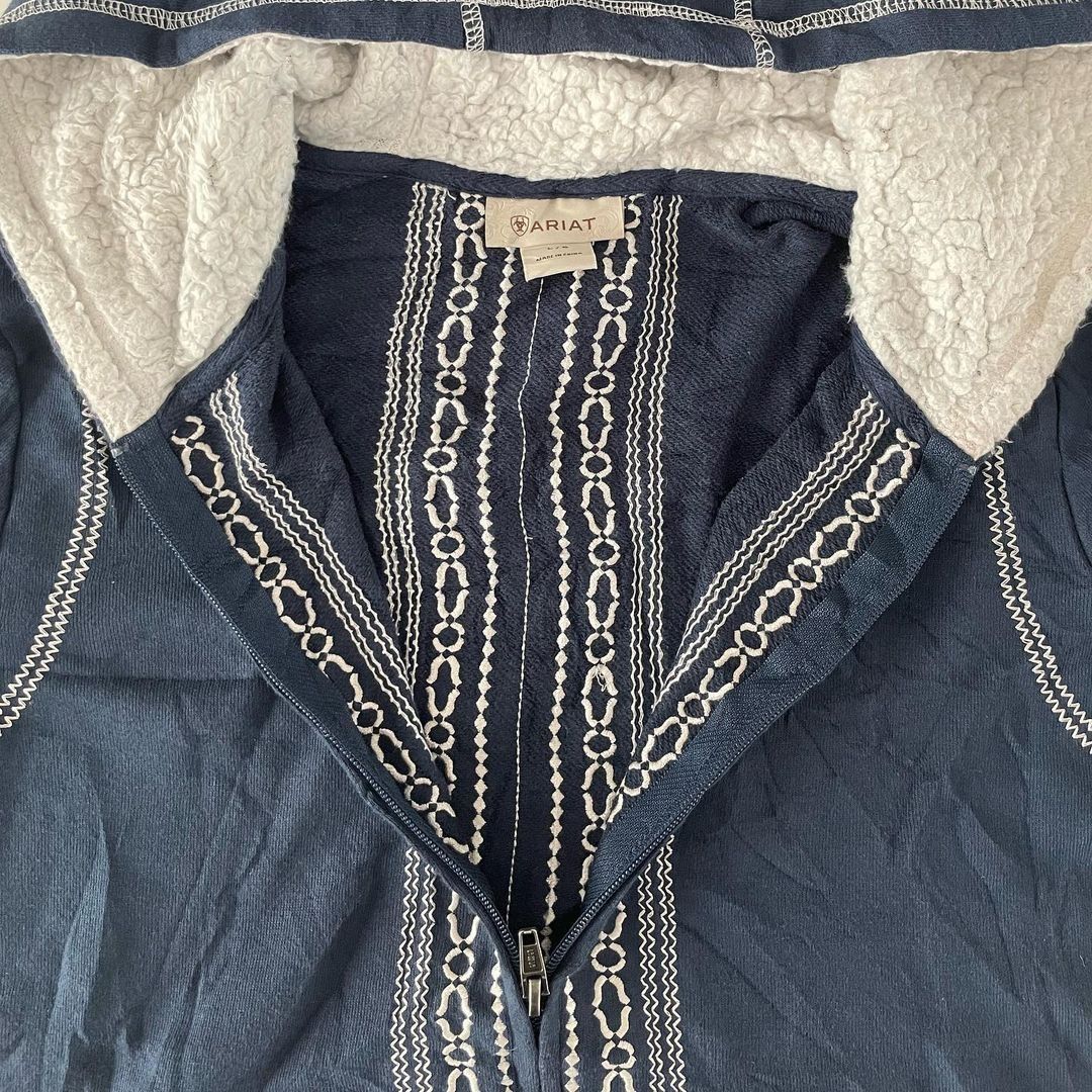 Contrast Stitch Zip Jacket (L), Women's Fashion, Coats, Jackets and ...