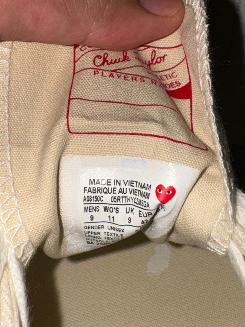 Converse x CDG Multi Heart (, Men's Fashion, Footwear, Sneakers on ...