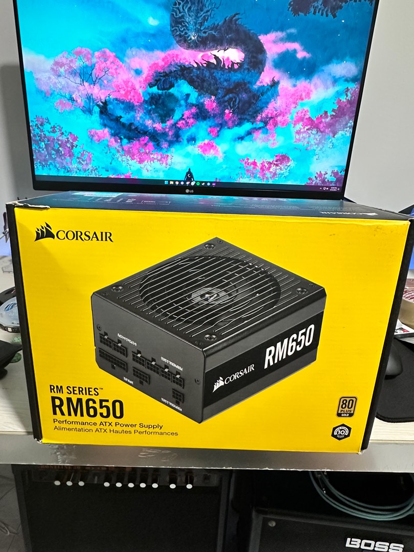 Corsair RM650 80+ Gold Fully Modular PSU, Computers & Tech, Parts ...