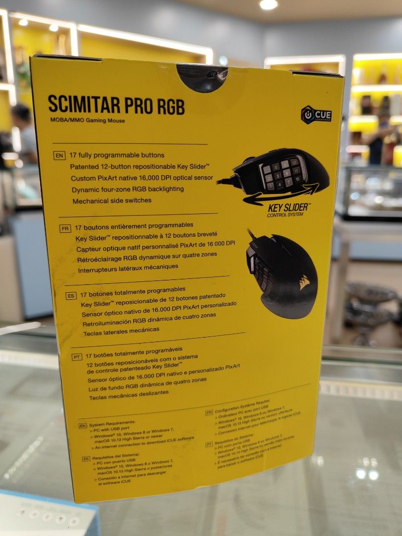 Corsair Scimitar Pro RGB Gaming Mouse, Computers & Tech, Parts ...