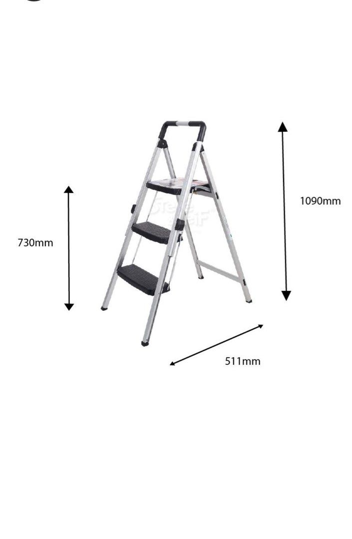 Cosco Magic Fold 3 Step Ladder, Furniture & Home Living, Home ...