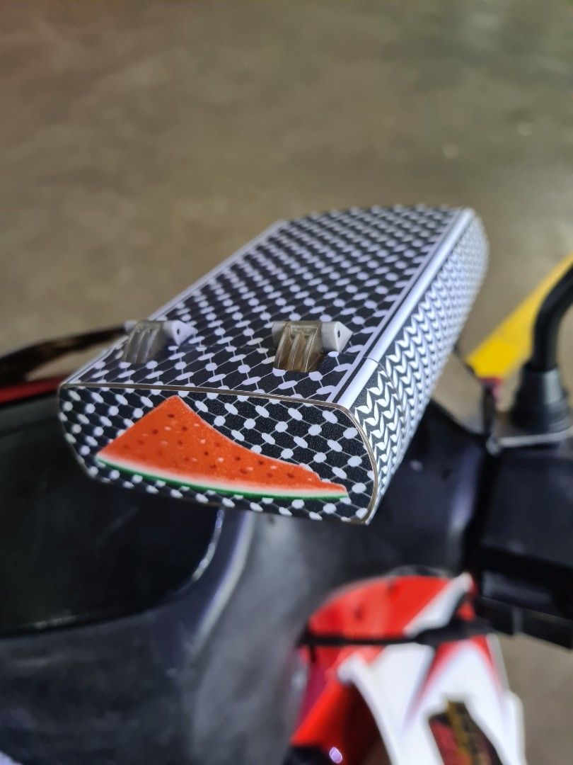 Custom iu decal, Motorcycles, Motorcycle Accessories on Carousell