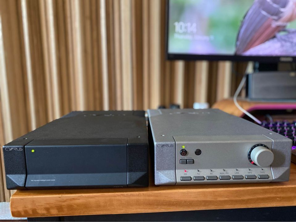 Cyrus PRE "Virtual Servo" XVS Preamplifier GUNMETAL SILVER + PSX-R2 ...
