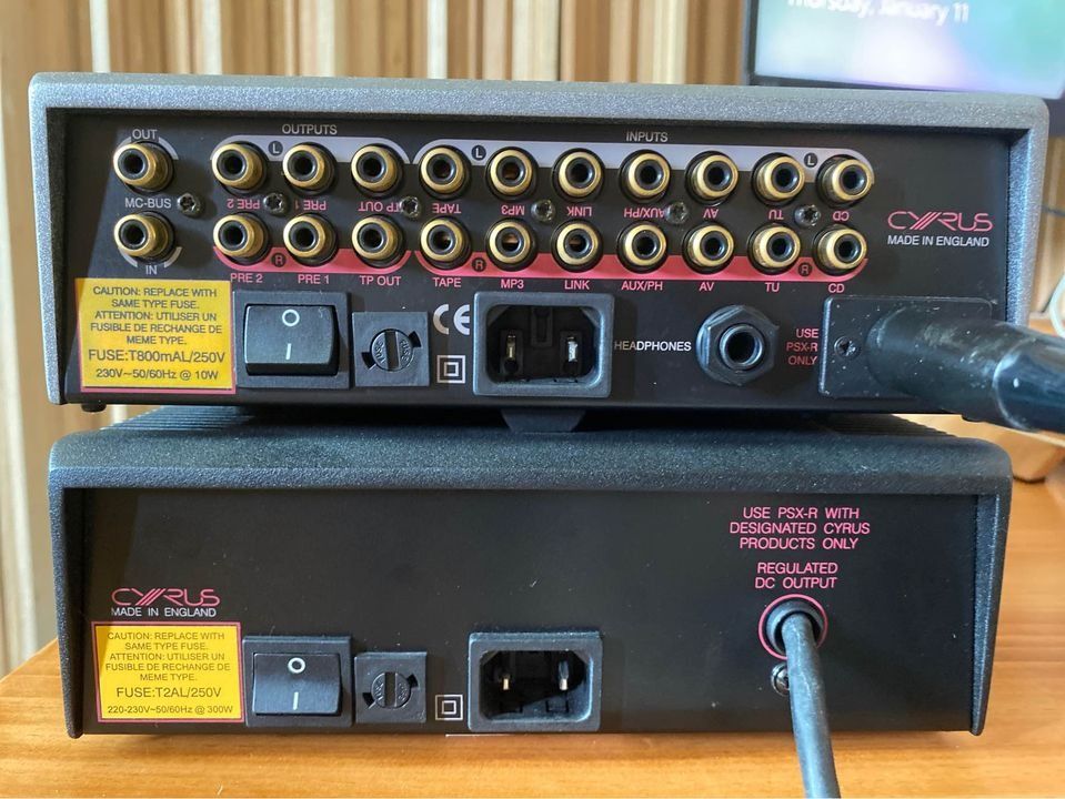 Cyrus PRE "Virtual Servo" XVS Preamplifier GUNMETAL SILVER + PSX-R2 ...