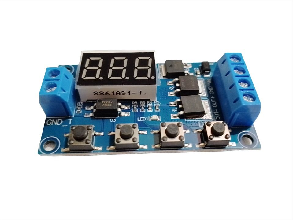 DC 5-36V DIGITAL LED RELAY BOARD DUAL-MOS TRIGGER CYCLE TIMING CIRCUIT ...