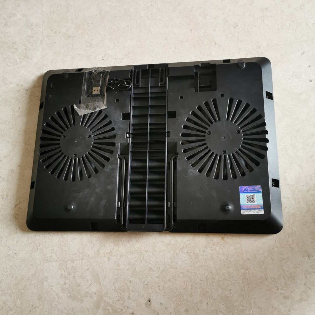 Deepcool Upal Laptop Stand Cooling Double Fan, USB 3.0, Computers ...