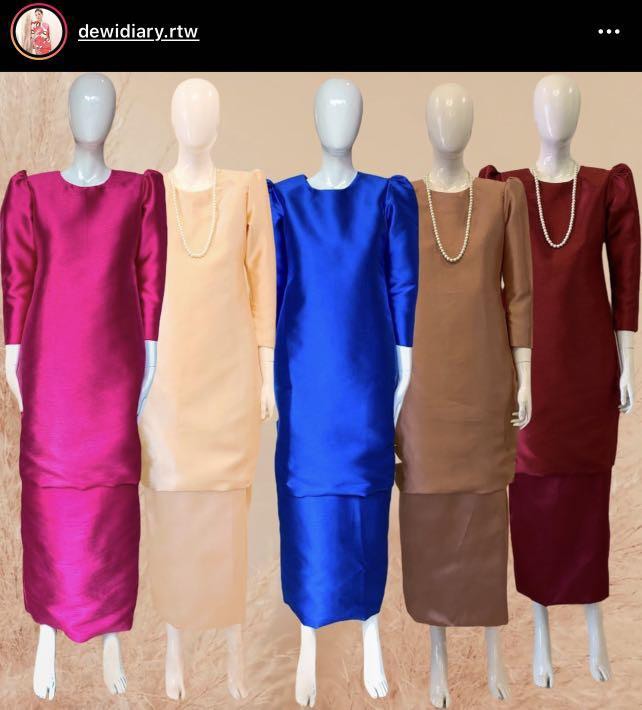 Dewi Diary Kurung Camelia, Women's Fashion, Muslimah Fashion, Baju ...