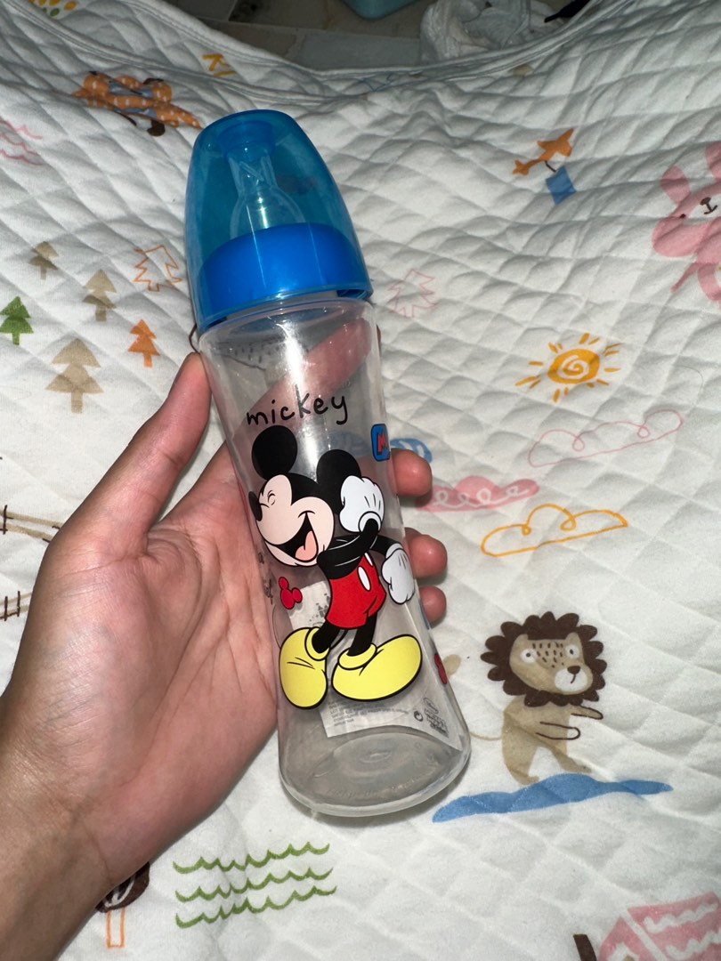 Disney milk bottle, Babies & Kids, Nursing & Feeding, Breastfeeding ...