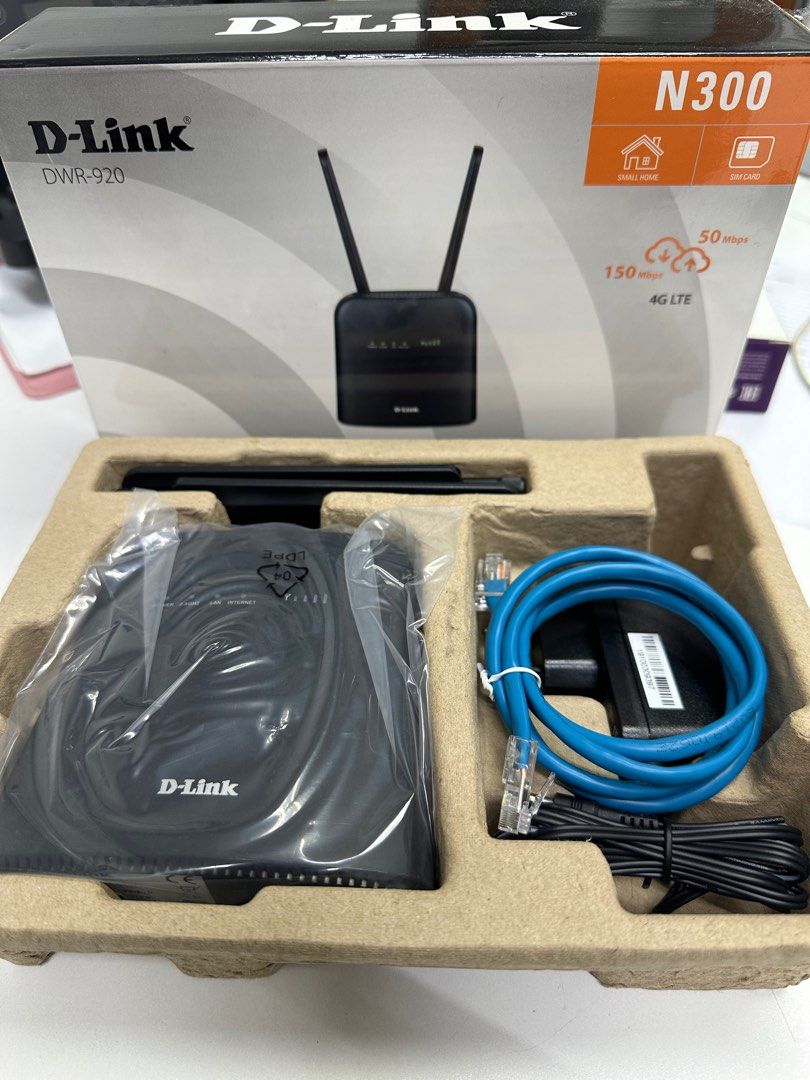 D-Link DWR-920 N300 4G LTE Router, Computers & Tech, Office & Business Technology on Carousell