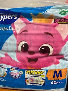 Drypers Pinkfong S, Babies & Kids, Bathing & Changing, Diapers & Baby ...