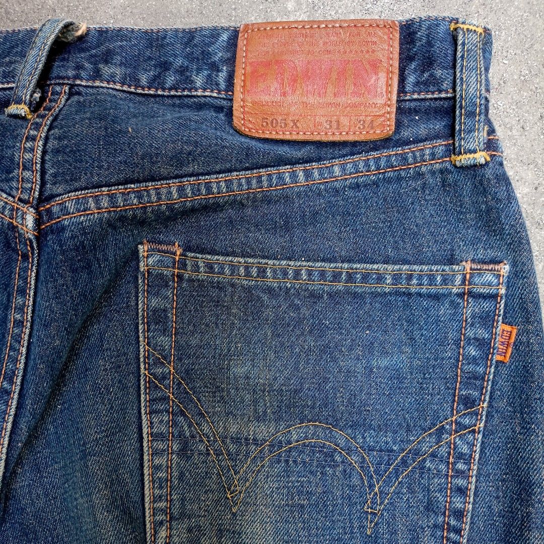 Edwin 505x Selvedge Jeans, Men's Fashion, Bottoms, Jeans on Carousell