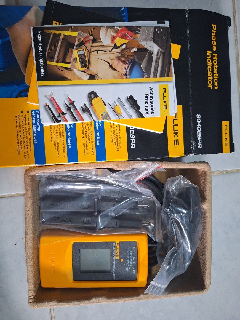 FLUKE 9040 PHASE ROTATION INDICATOR, Commercial & Industrial ...
