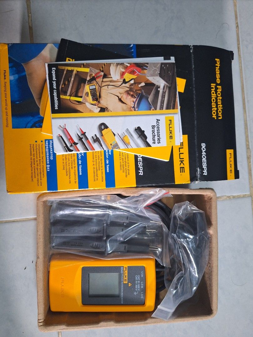 FLUKE 9040 PHASE ROTATION INDICATOR, Commercial & Industrial ...