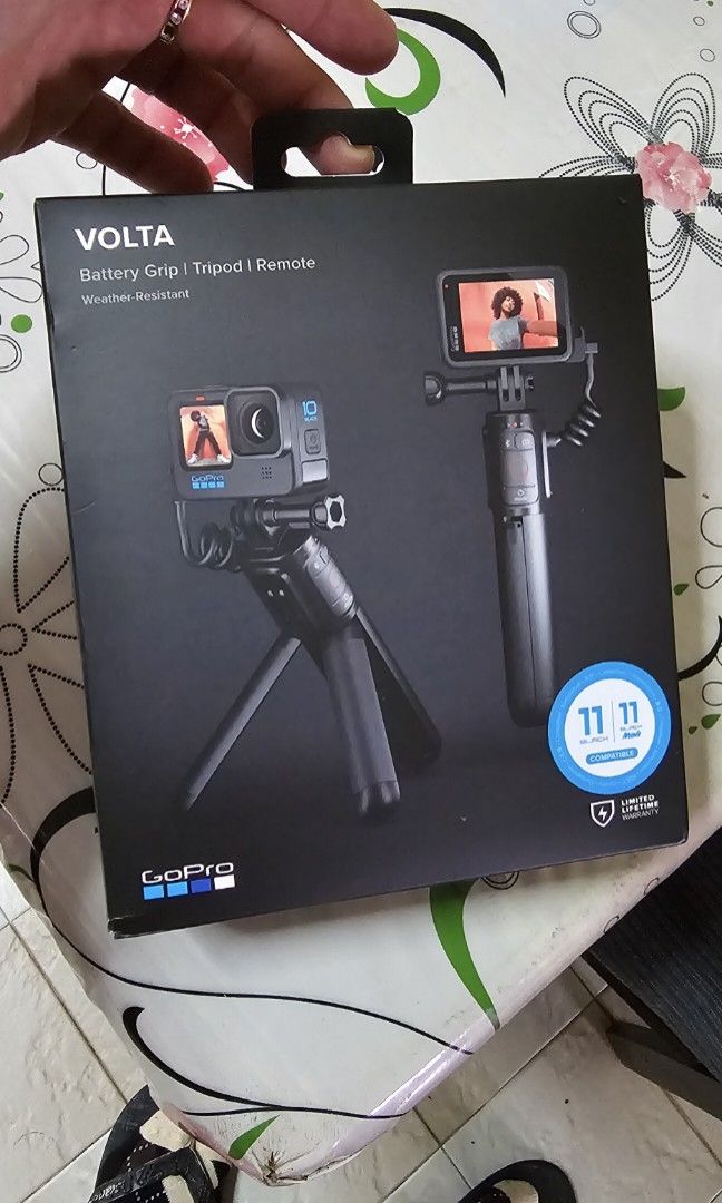 GoPro Hero 12 Volta Grip Tripod Remote, Photography, Cameras on Carousell