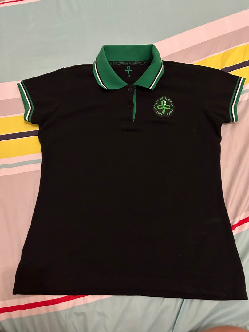 GSP Black Polo Shirt, Women's Fashion, Tops, Blouses on Carousell
