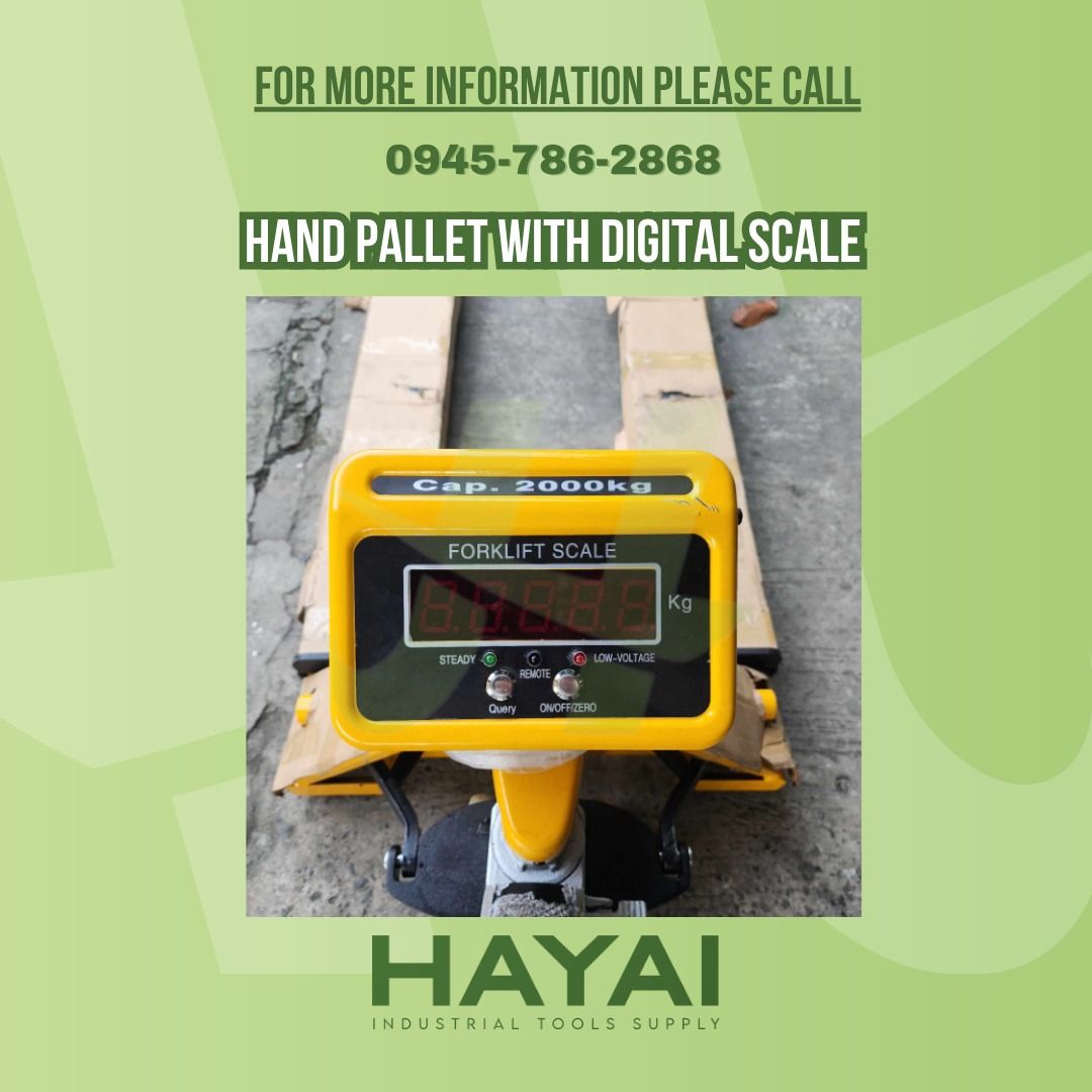 Hand Pallet with Digital Scale, Commercial & Industrial, Industrial ...