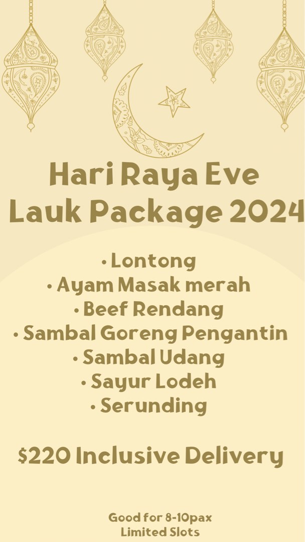 Hari Raya eve Package 2024, Food & Drinks, Local Eats on Carousell