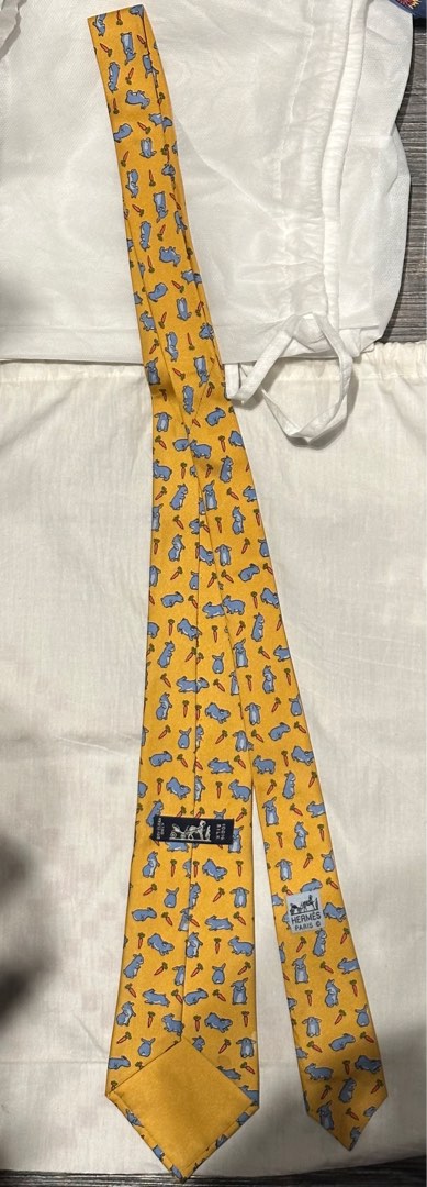 Hermes ties 7425 HA rabbit, Men's Fashion, Watches & Accessories, Ties ...
